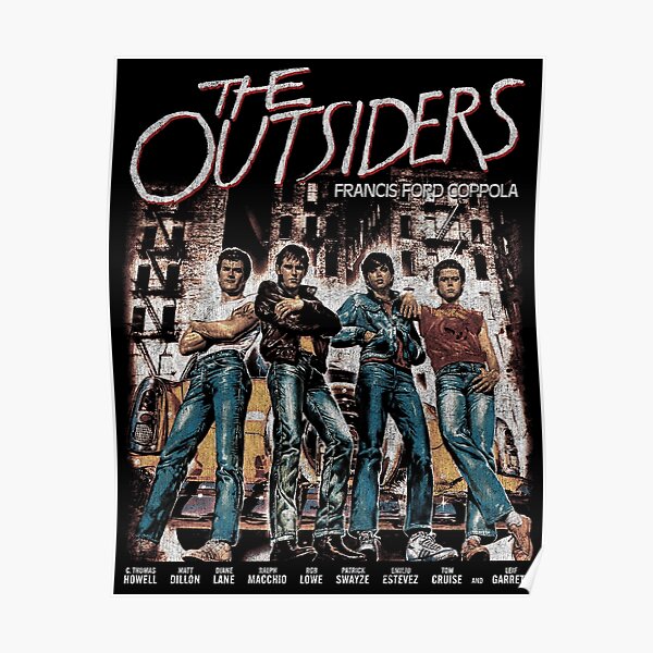 "The Outsiders, DISTRESSED, Greasers, stay gold ponyboy" Poster for ...