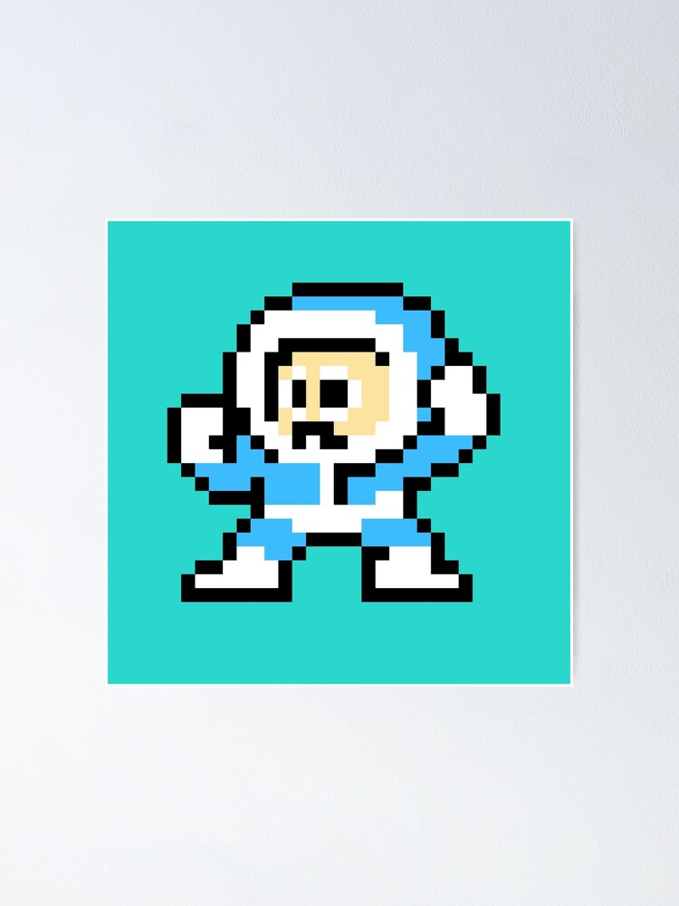 "8-Bit Ice Man" Poster for Sale by CasualBiscuits | Redbubble