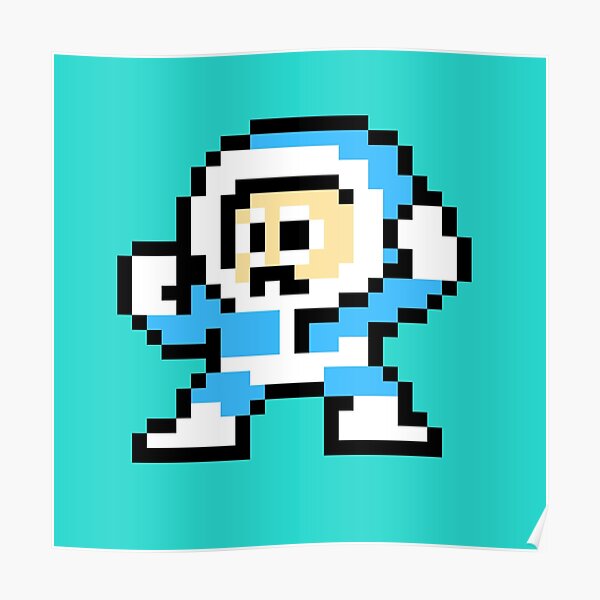 "8-Bit Ice Man" Poster for Sale by CasualBiscuits | Redbubble