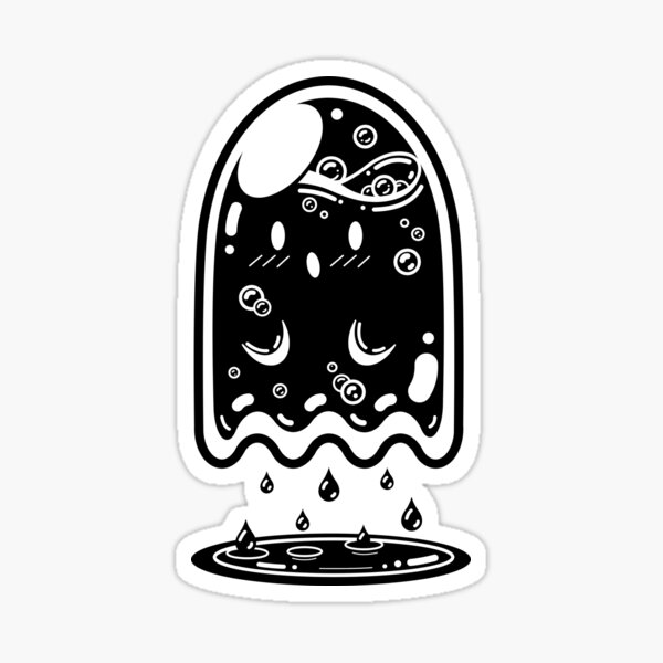 "Drippy Ghost Sticker" Sticker for Sale by Cutesuka | Redbubble
