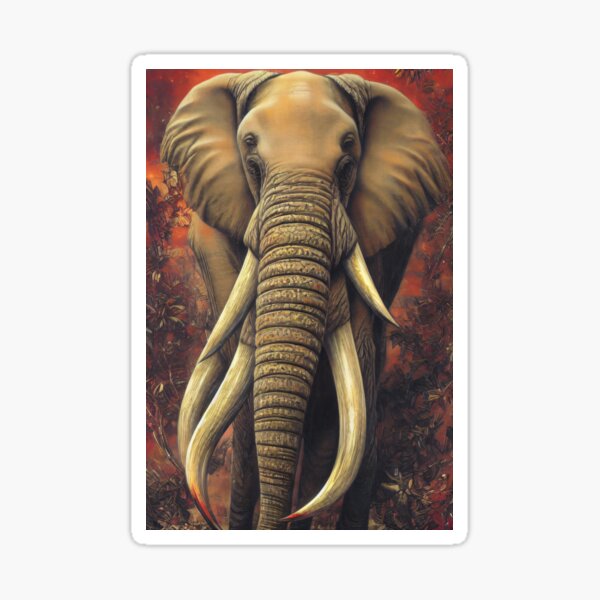 "Demonic Elephant" Sticker for Sale by Artobot | Redbubble