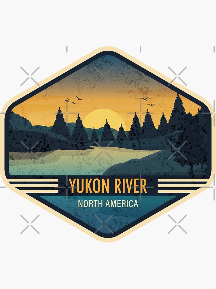 "Yukon River in Canada" Sticker for Sale by origato | Redbubble
