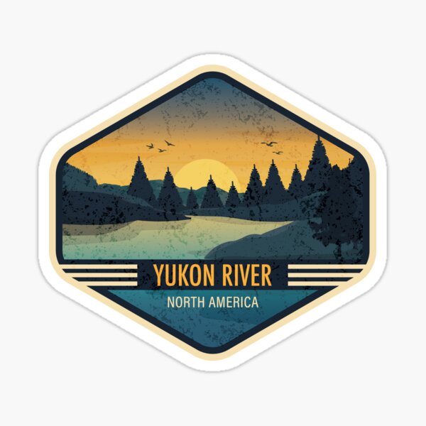 "Yukon River in Canada" Sticker for Sale by origato | Redbubble