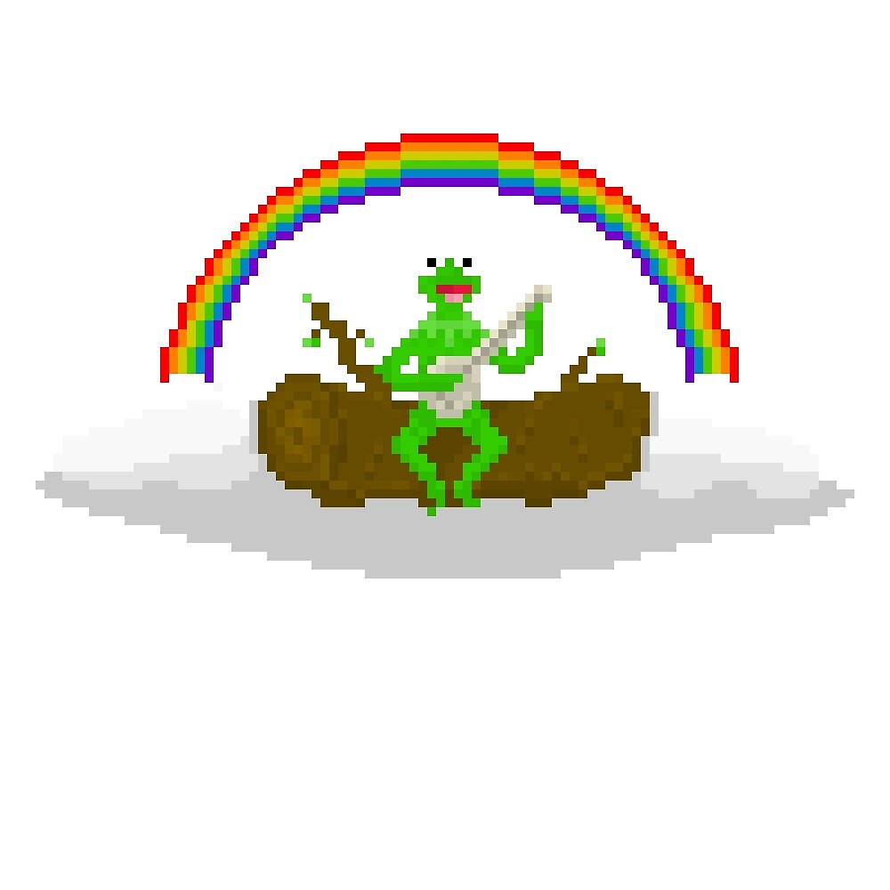 "Kermit The Frog - Pixel Art" by PixelShorts | Redbubble