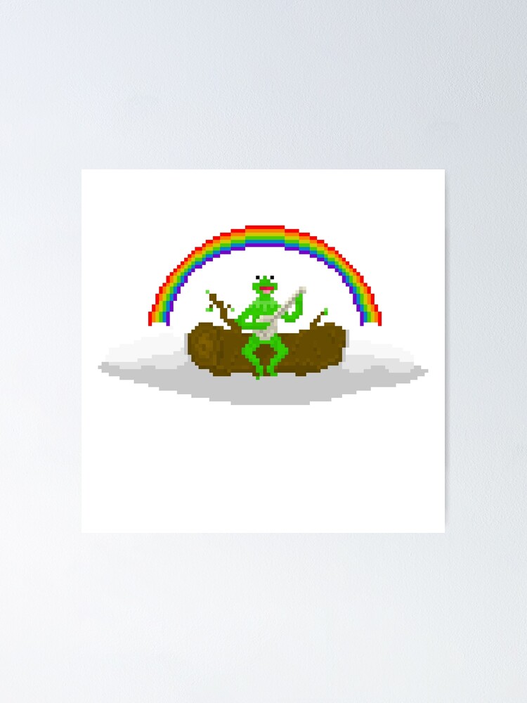 "Kermit The Frog - Pixel Art" Poster for Sale by PixelShorts | Redbubble