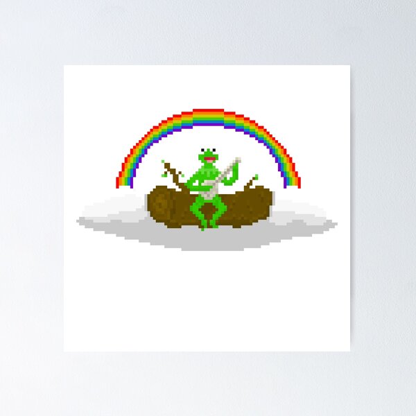 "Kermit The Frog - Pixel Art" Poster for Sale by PixelShorts | Redbubble