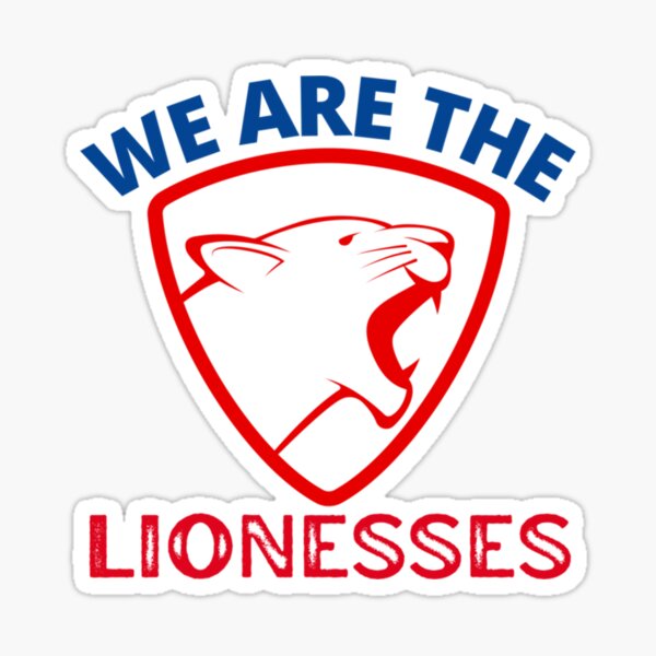 "England Lionesses " Sticker for Sale by TeelightfulCo | Redbubble