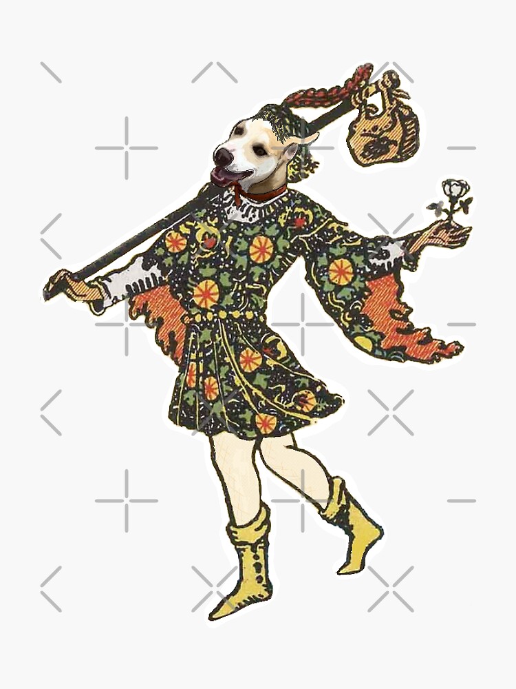 "The Fool " Sticker for Sale by nylet8k | Redbubble