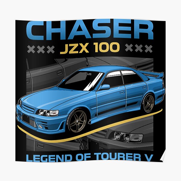 "Toyota Chaser JZX100 JDM " Poster for Sale by squeal tires | Redbubble