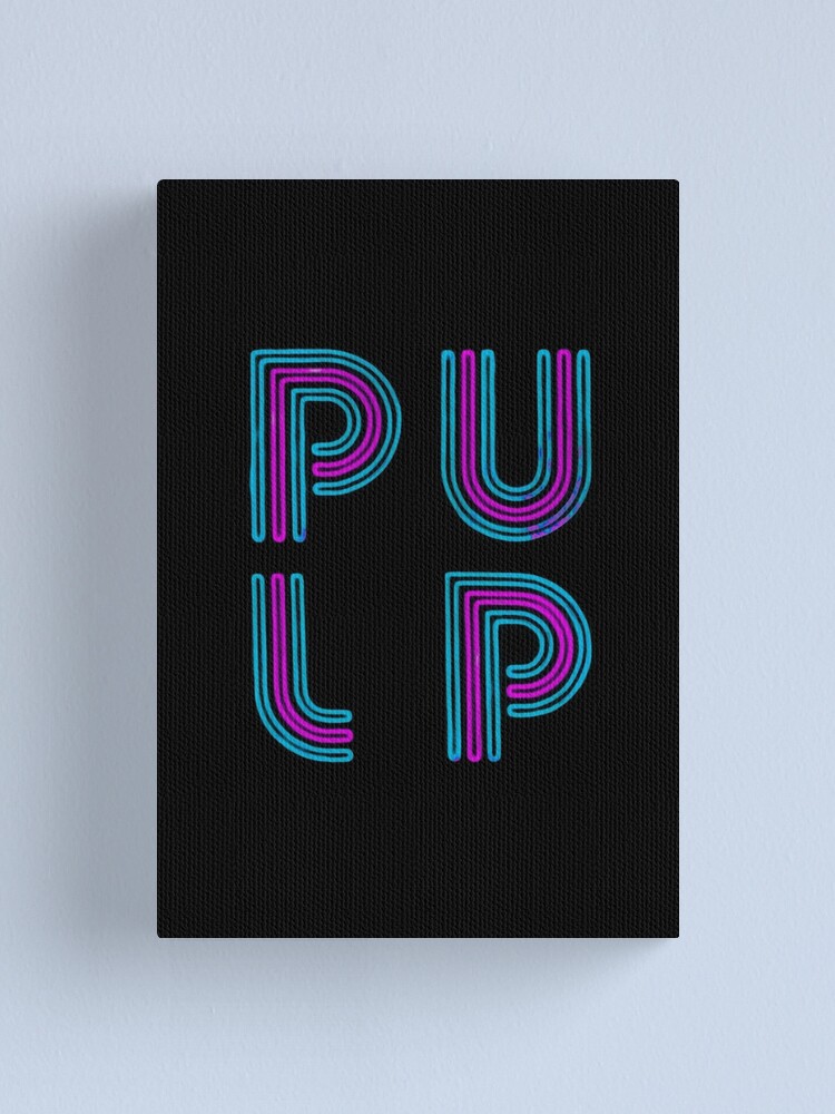 "Pulp - Neon Logo" Canvas Print for Sale by RadioDesigns | Redbubble