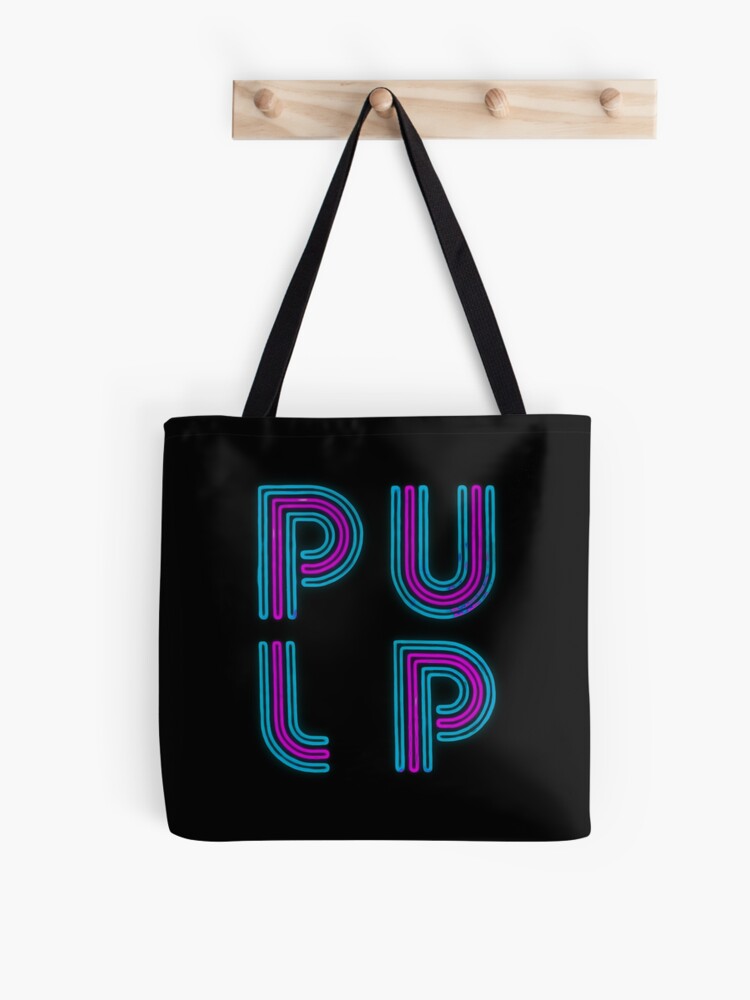 "Pulp - Neon Logo" Tote Bag for Sale by RadioDesigns | Redbubble