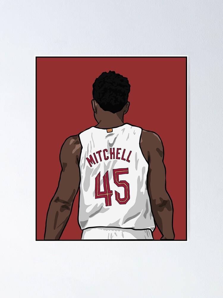 "Donovan Mitchell Back-To" Poster for Sale by RatTrapTees | Redbubble