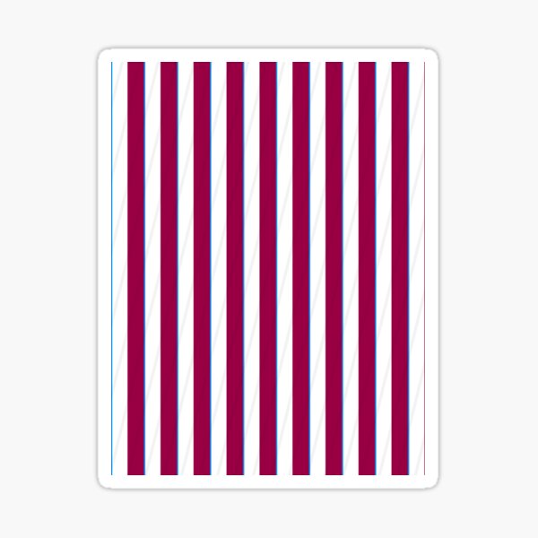"Manchester City Maroon and White Stripes 1988" Sticker for Sale by ...