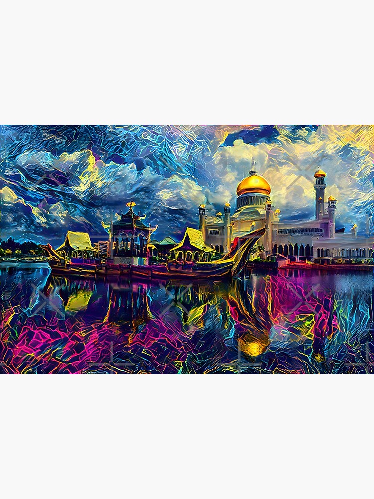 "Bandar Seri Begawan, capital of Brunei" Poster for Sale by REALDesign ...