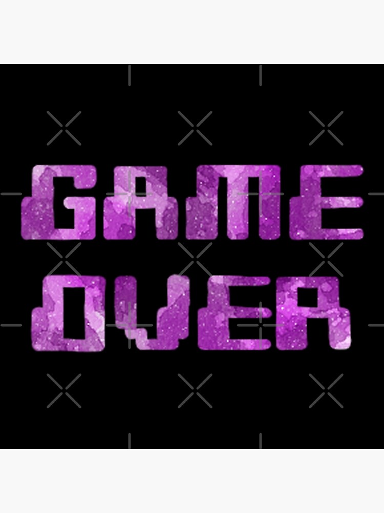 "Cute Aesthetic Pink Game Over Design" Poster for Sale by Dr3amsInInk ...
