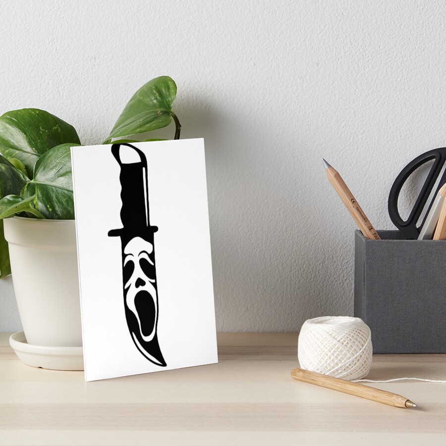 "Scream Knife Halloween" Art Print for Sale by Jojo-unicorn | Redbubble