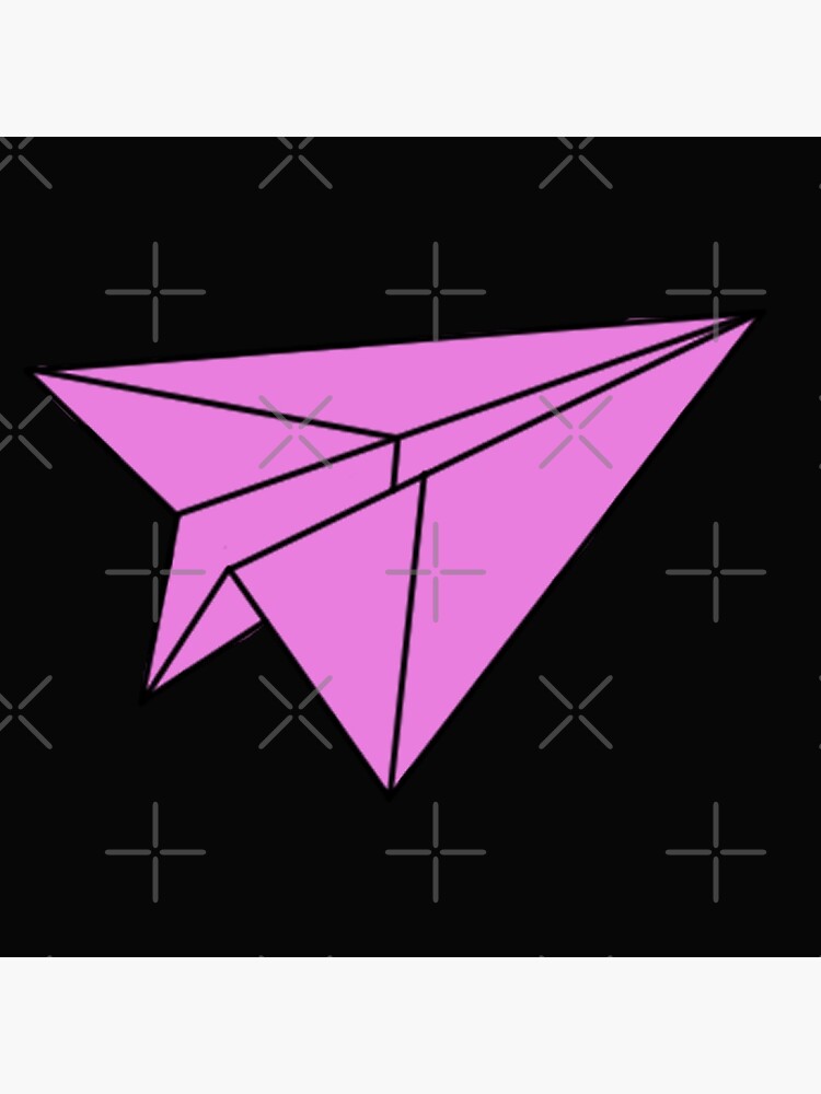 "Cute Aesthetic Pink Paper Airplane Design" Poster for Sale by ...