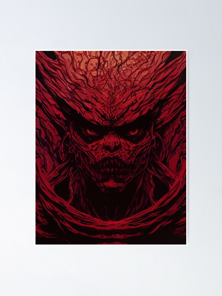 "Dark fantasy demon" Poster for Sale by Shadow-Spectrum | Redbubble