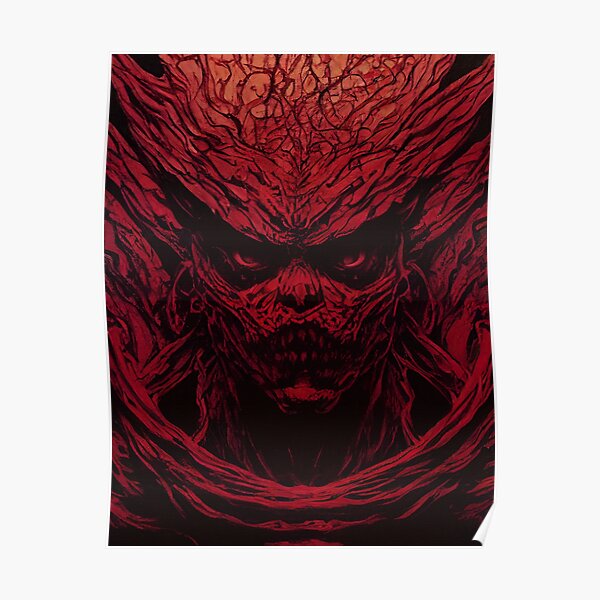 "Dark fantasy demon" Poster for Sale by Shadow-Spectrum | Redbubble