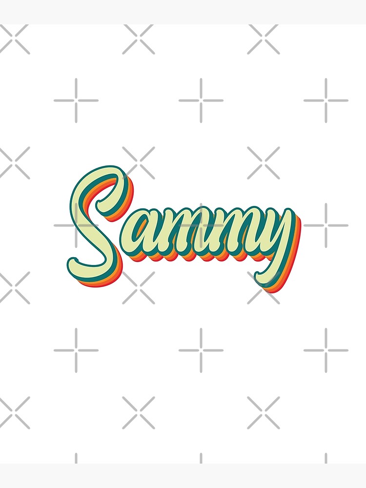 "Sammy Name Label in retro color" Poster for Sale by MasterCoShop ...