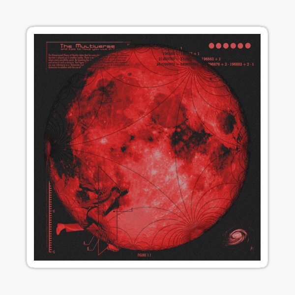 "monstrous moonlight" Sticker for Sale by lalatrash | Redbubble