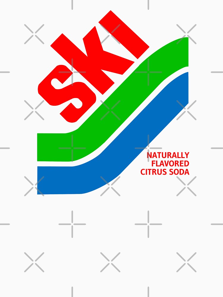 "SKI - Citrus Soda Retro" T-shirt for Sale by 18minutes | Redbubble ...