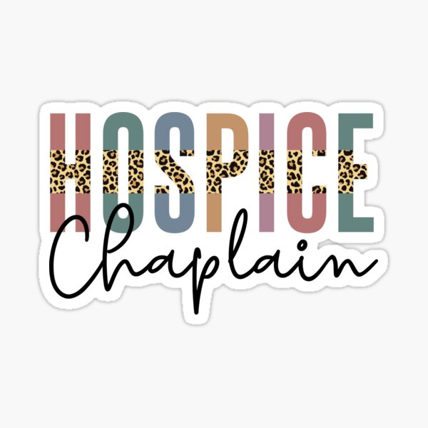 "Hospice Chaplain Leopard Print Typography | Hospice Chaplain gifts ...