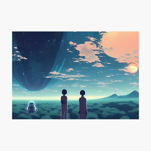 "Anime key scene wallpaper" Photographic Print for Sale by ...