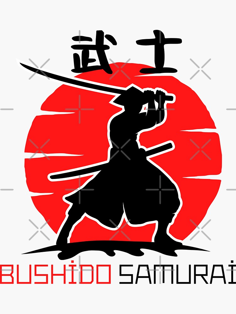 "Bushido Samurai" Sticker for Sale by Fleurone | Redbubble
