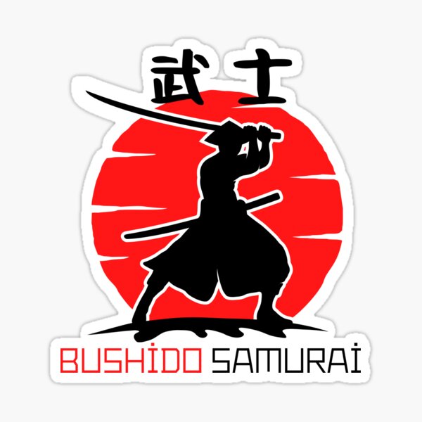 "Bushido Samurai" Sticker for Sale by Fleurone | Redbubble