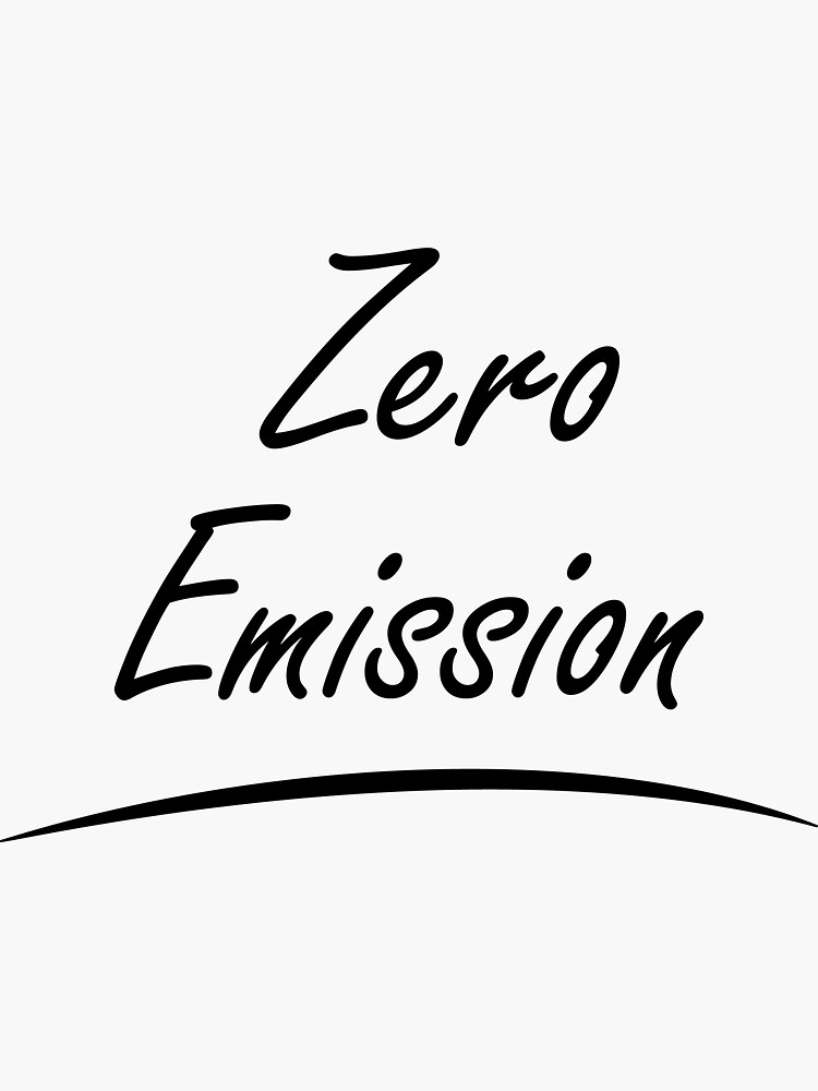 "Zero Emission electric car" Sticker for Sale by Becoolstore | Redbubble