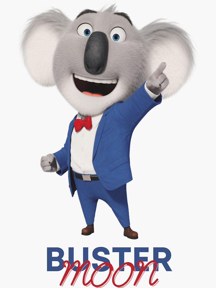 "Buster Moon Sing 2, Sing 2, Rock Star" Sticker for Sale by SplendidT ...