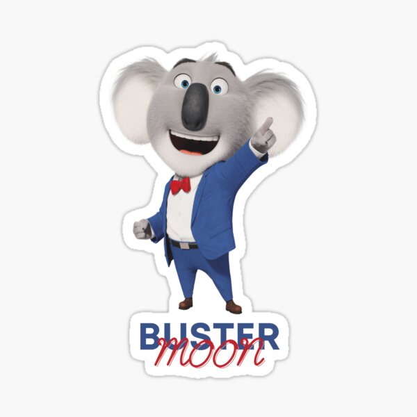 "Buster Moon Sing 2, Sing 2, Rock Star" Sticker for Sale by SplendidT ...