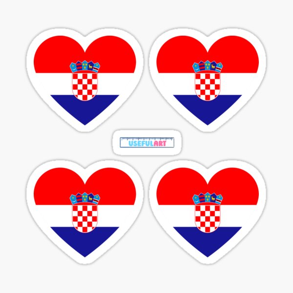 "CROATIA FLAG (Flag of Croatia)" Sticker for Sale by USEFULART-Shop ...
