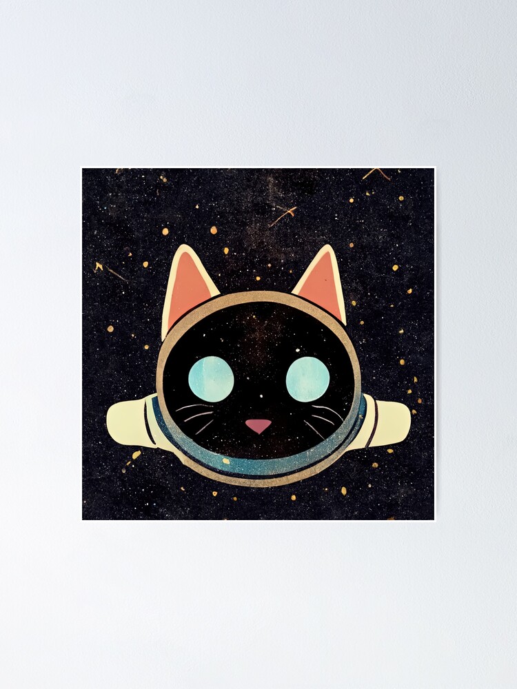 "astro cat" Poster for Sale by Chillapy | Redbubble