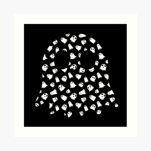 "Cute Negative Space Spooky Ghost - Pattern - Halloween - by No Reason ...