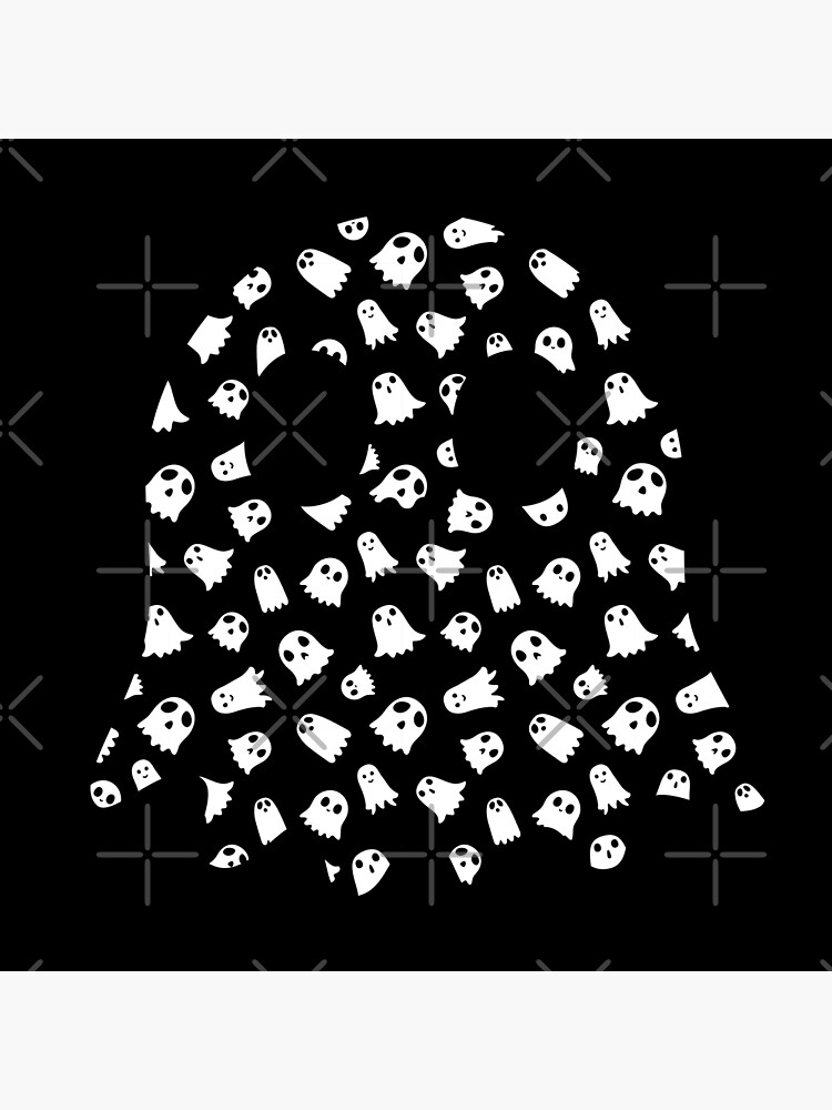 "Cute Negative Space Spooky Ghost - Pattern - Halloween - by No Reason ...