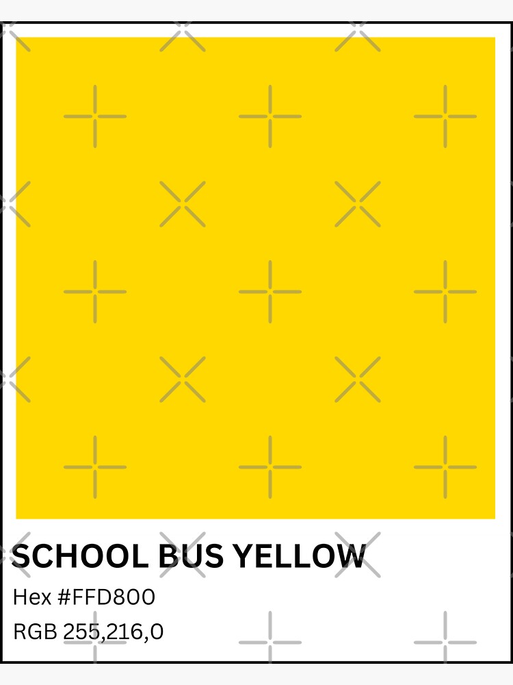 "School Bus Yellow" Sticker for Sale by Music-design-22 | Redbubble