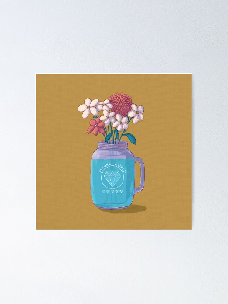 "SHINee Flower Jar" Poster for Sale by tantone15 | Redbubble