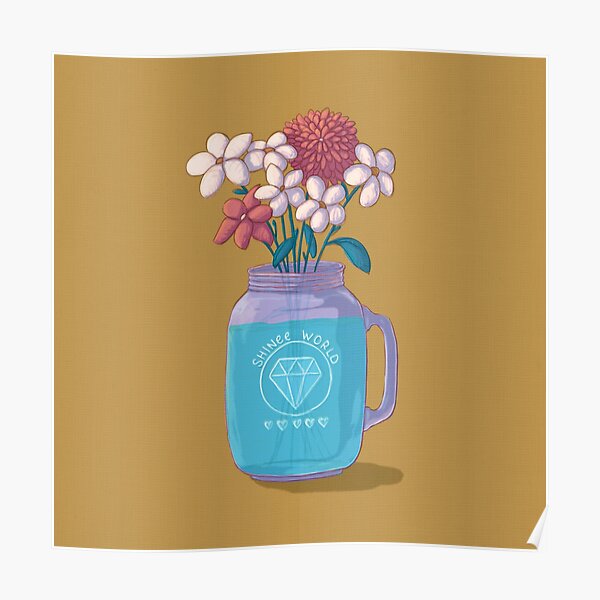 "SHINee Flower Jar" Poster for Sale by tantone15 | Redbubble