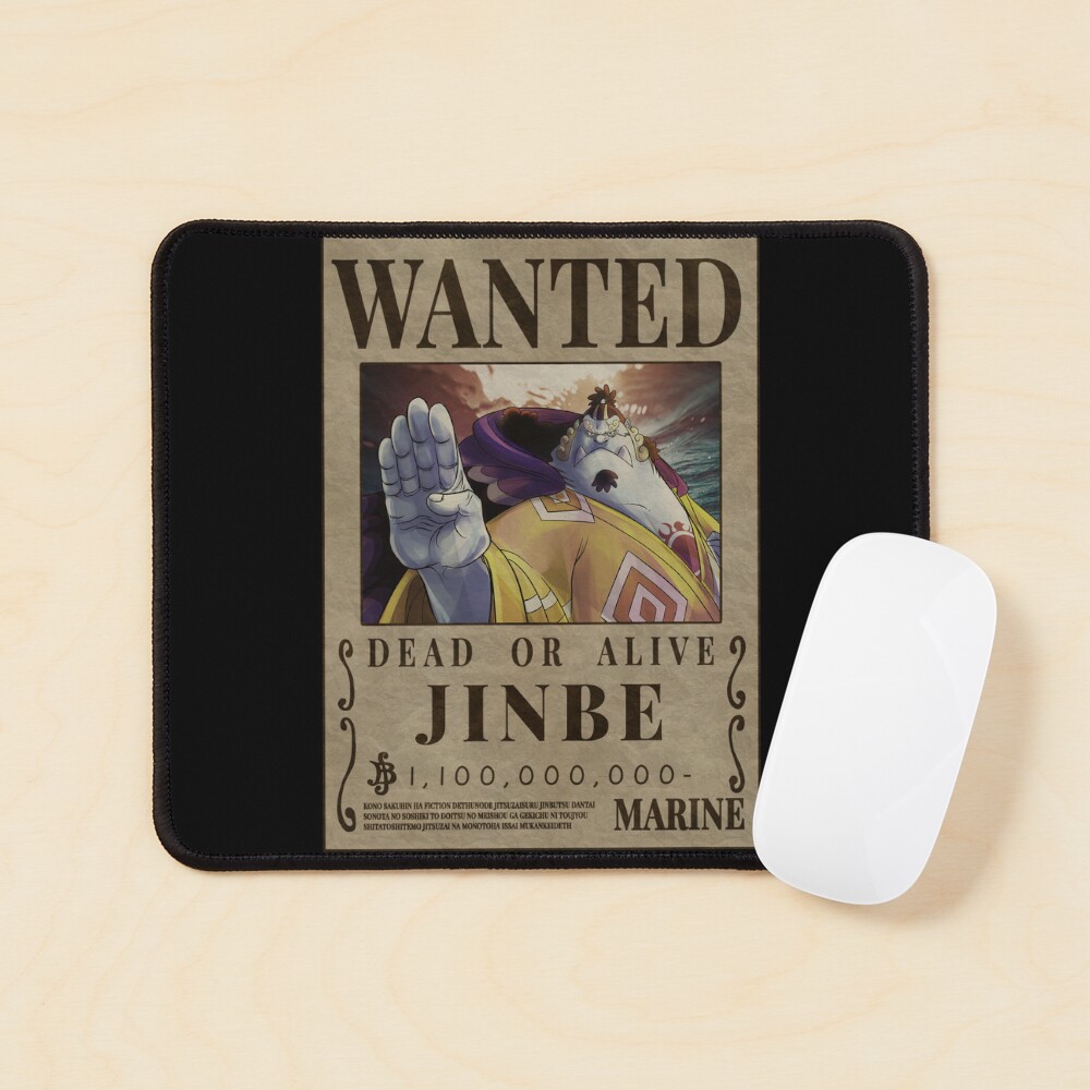 "Jinbe Wanted Poster One Piece Jimbei Bounty Poster" Art Board Print ...