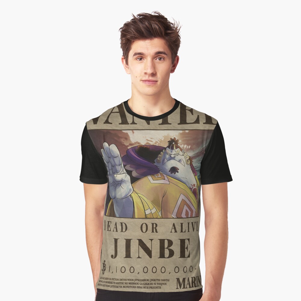 "Jinbe Wanted Poster One Piece Jimbei Bounty Poster" Art Board Print ...