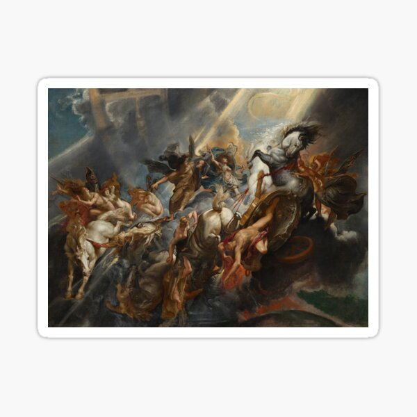"The Fall of Phaeton - Sir Peter Paul Rubens" Sticker for Sale by ...
