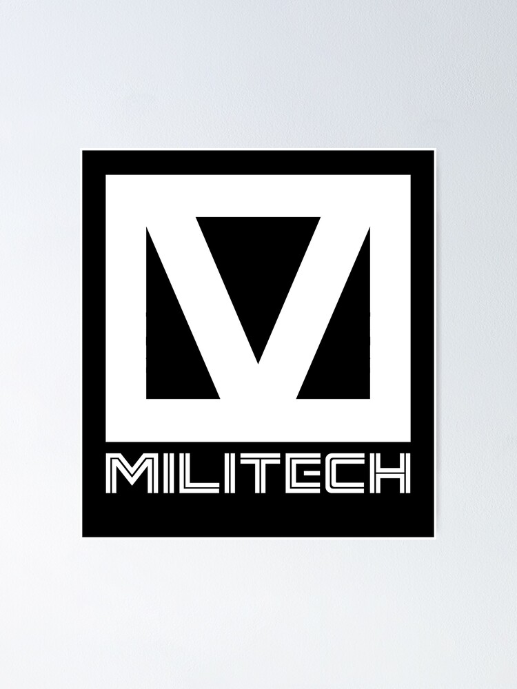 "Cyberpunk Militech Logo - White" Poster for Sale by Reds94 | Redbubble