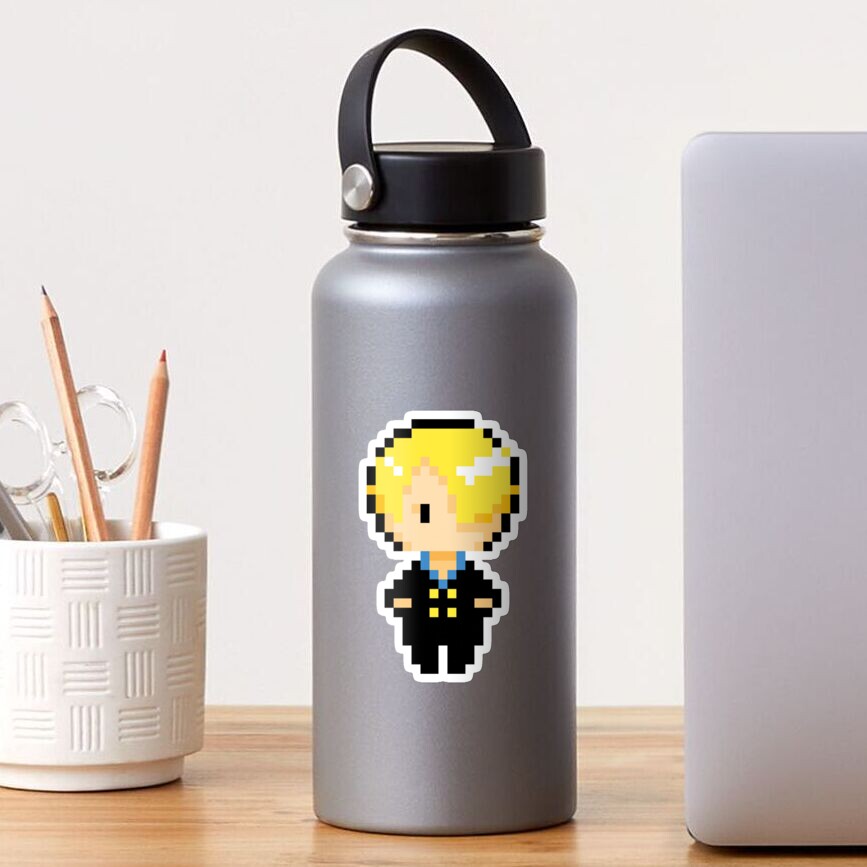 "One Piece Sanji Pixel Art " Sticker for Sale by kobmamba | Redbubble
