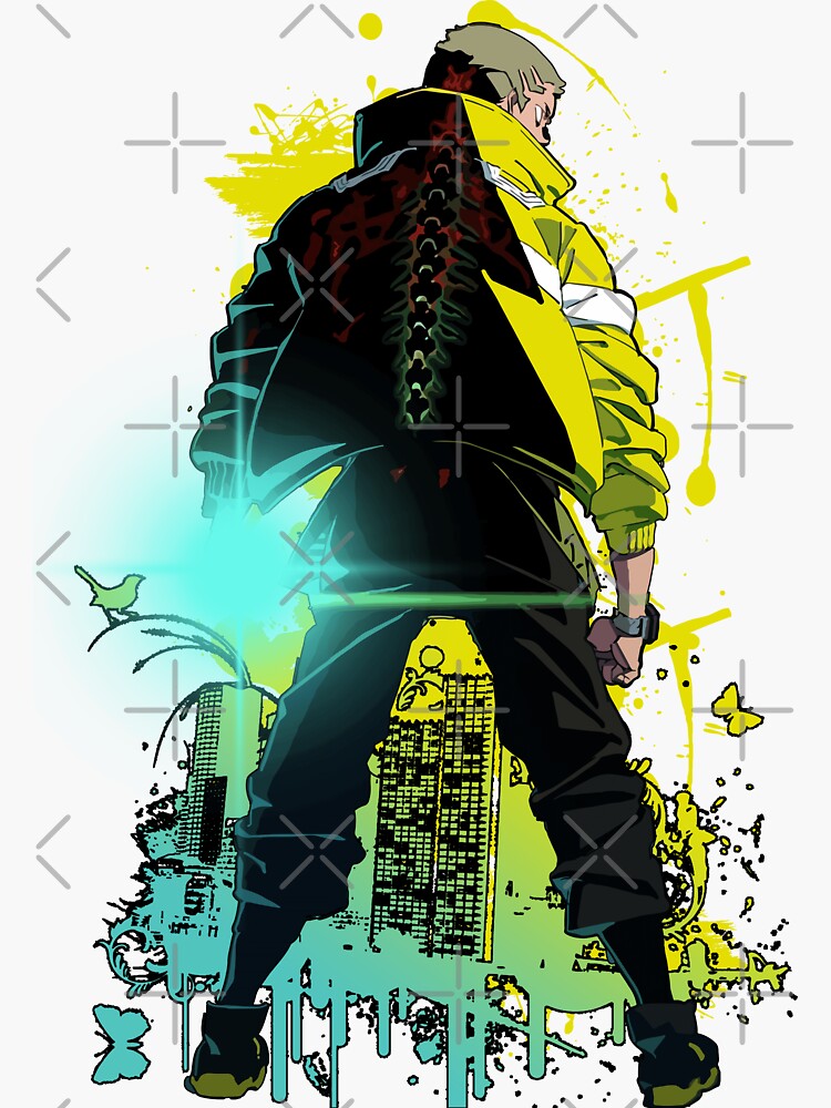 "david edge runner" Sticker for Sale by Sarkitawo | Redbubble