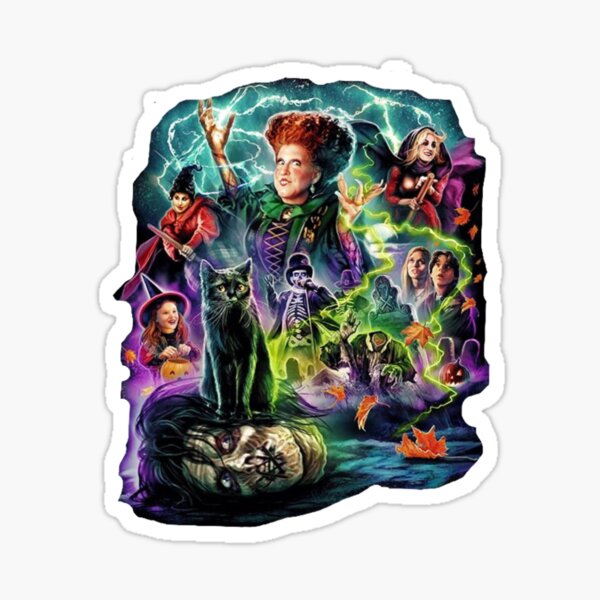 "Hocus Pocus Halloween" Sticker for Sale by ThePaperCanoe | Redbubble