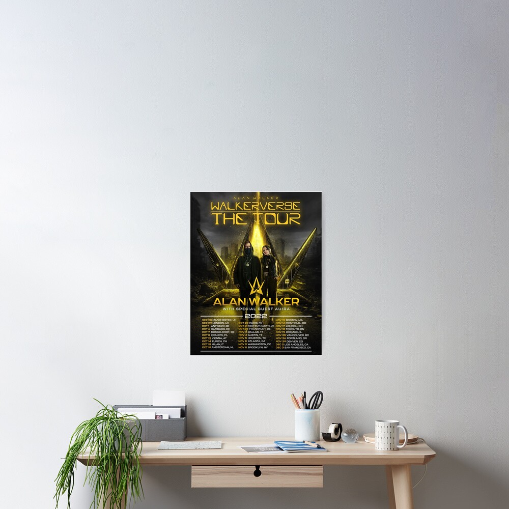 "alan walkerverse walker tour dates 2022 masepte" Poster for Sale by ...