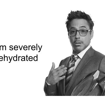Pegatina for Sale con la obra «Robert Downey Jr. Meme Estoy severamente ...