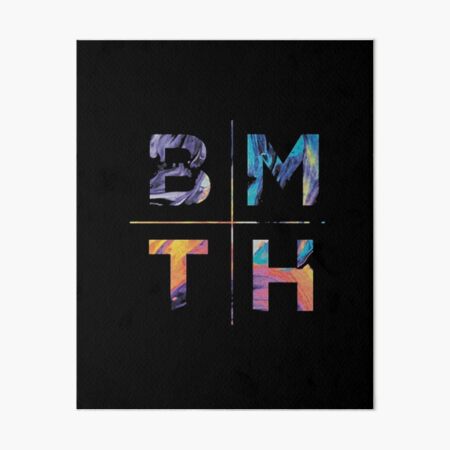 "bmth colorful logo" Art Board Print for Sale by kansateSane | Redbubble
